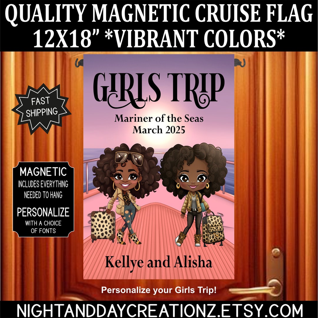 Girls Trip Cruise, Girls Trip Cruise Flag, Cruise, Personalized Cruise ...