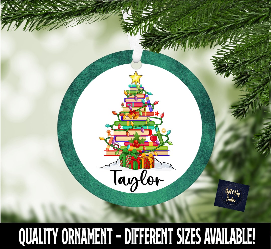 Book Ornament, Book Christmas Tree, Reading Lover, Book Gifts, Book ...