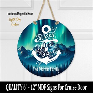 Alaskan Cruise Ship Sign, Cruise Door Magnet, Cruise Trip Sign, Cruise ...