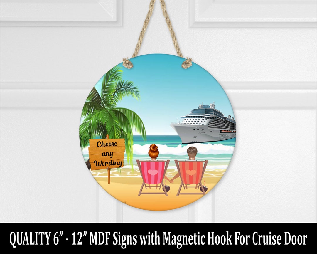 Cruise Ship Sign, Cruise Ship Personalized Door Sign, Cruise Trip Sign ...
