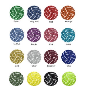 Personalized Volleyball Sign: Glitter Look Sports Decor - Etsy