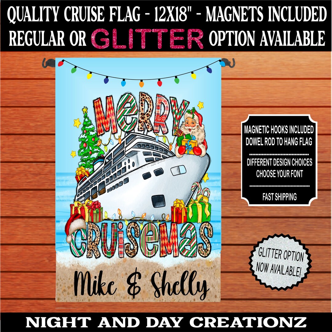 Magnetic Christmas Cruise, Christmas Cruise Magnet, Cruise Flag, Cruise Door Decoration ...