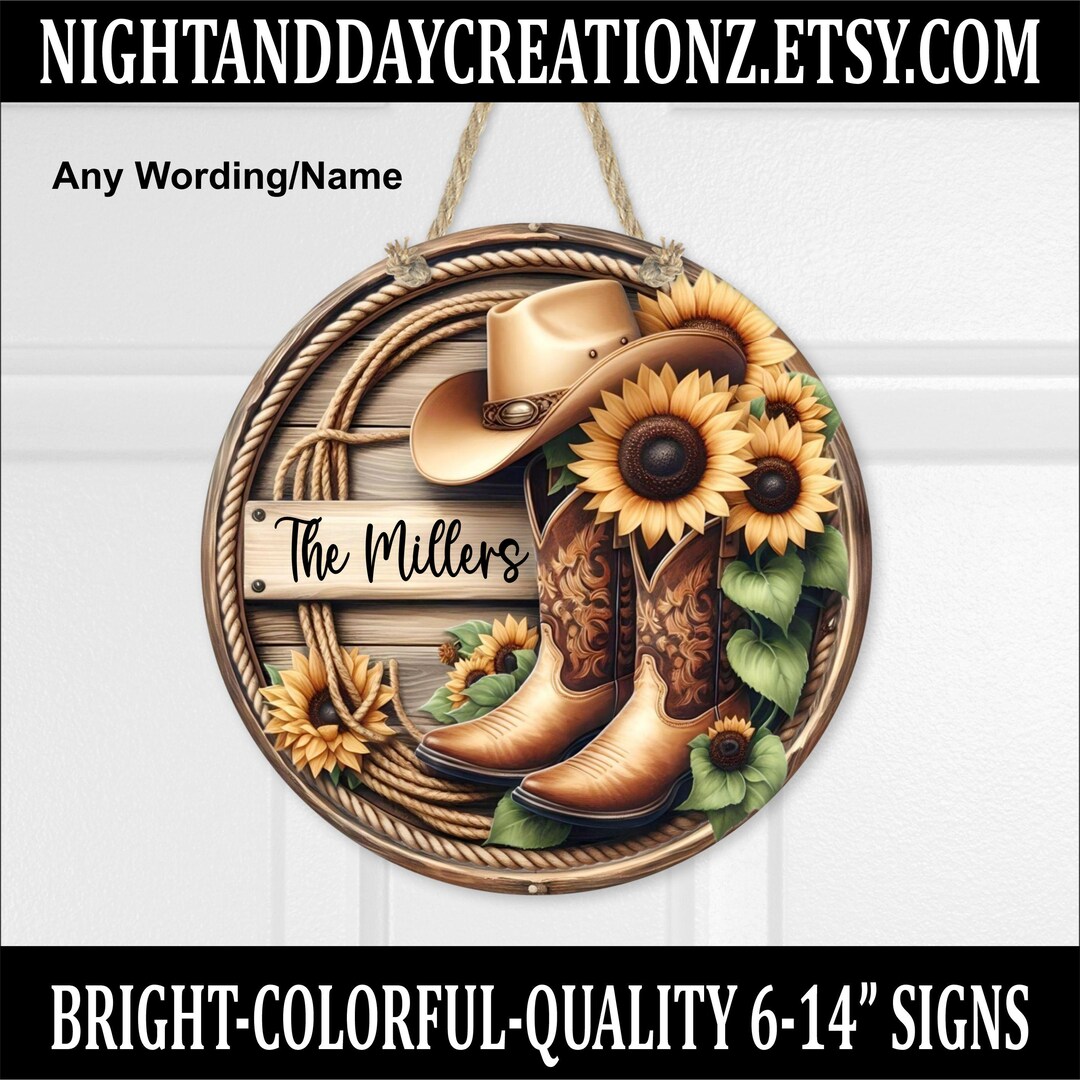 Fall Sign, Sunflower Sign, Welcome Sign, Welcome Door Hanger, Rustic ...