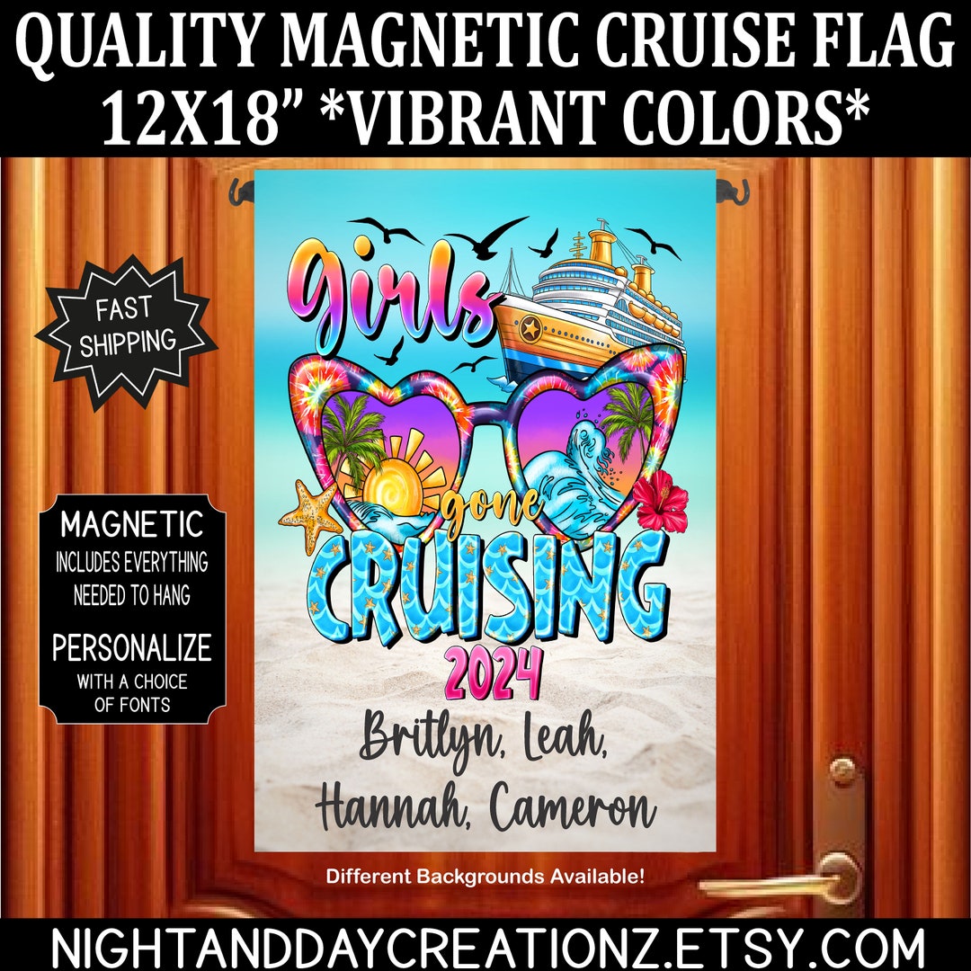 Girls Trip Cruise, Door Flag, Cruise Decoration, Besties Cruise ...