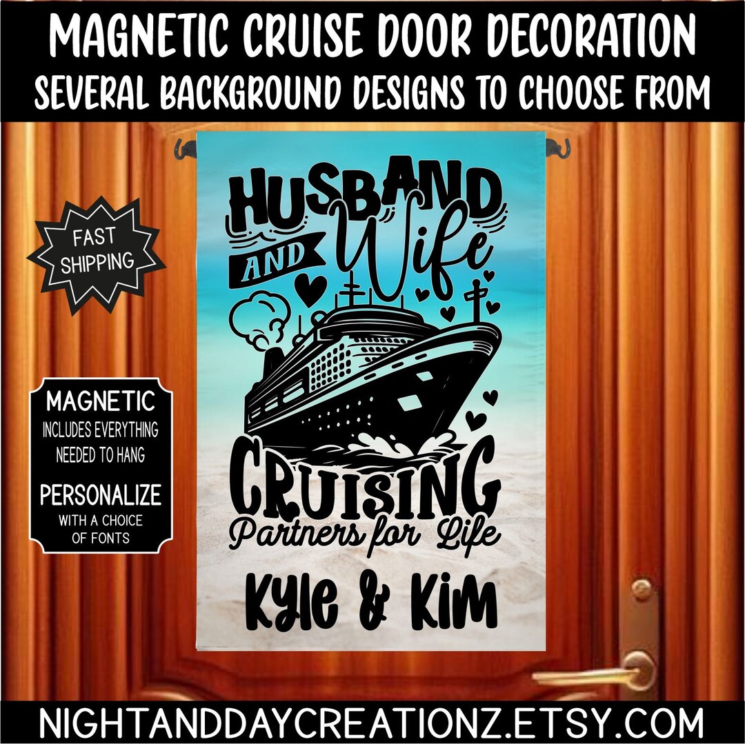 Magnetic Cruise Door Flag, Cruise Flag, Husband and Wife, Cruising ...