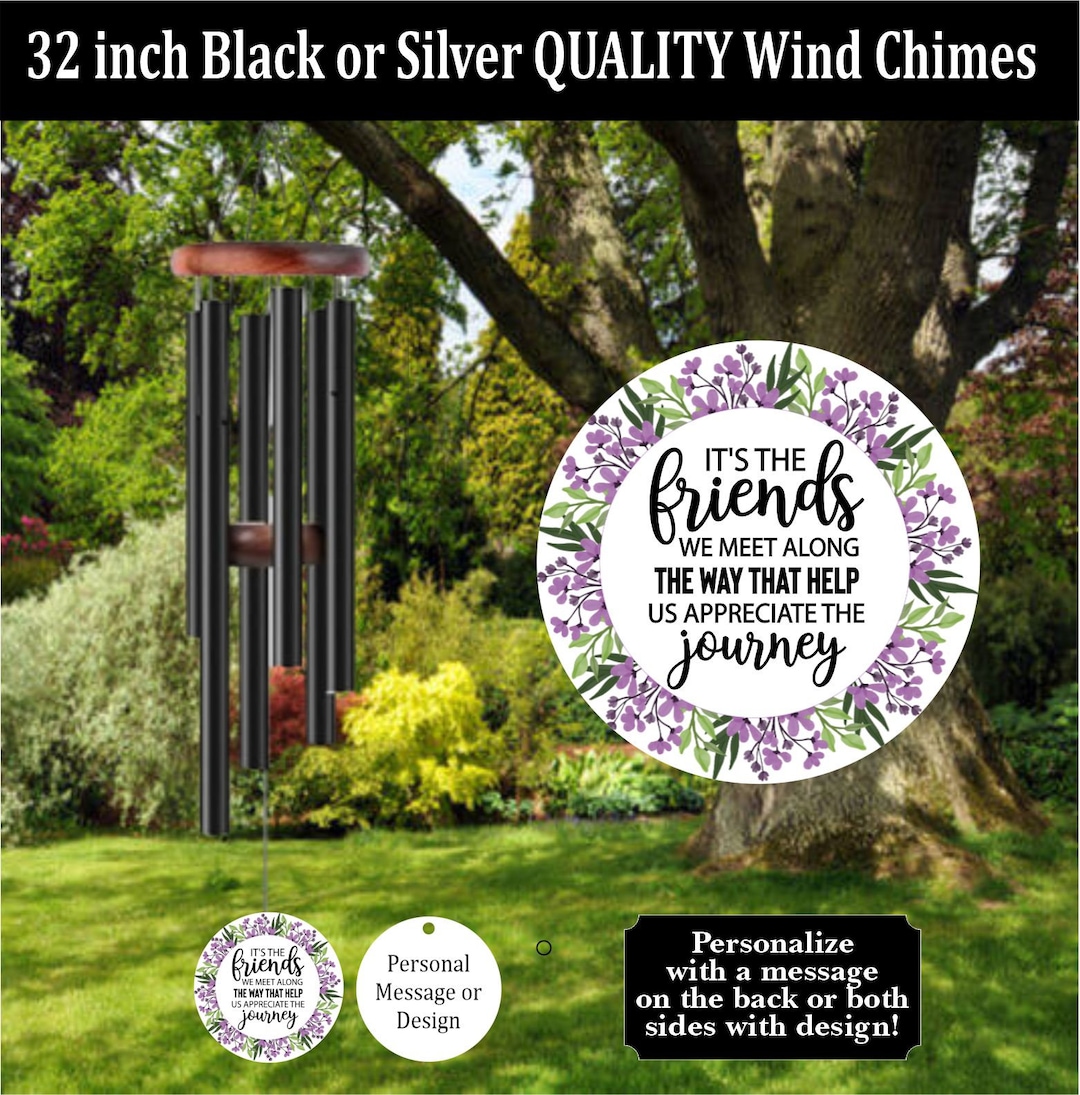 Friendship Personalized Wind Chime, Friend Gift, Custom Gifts, Wind ...