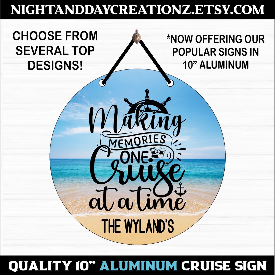Cruise Ship Sign, Cruise Door Magnet, Making Memories Cruise Door Sign ...