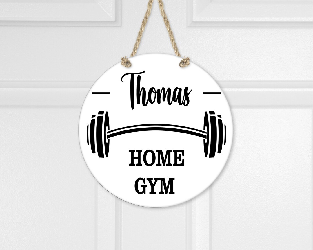 Home Gym Sign, Workout Sign, Welcome to Our Gym Sign, Personalized ...