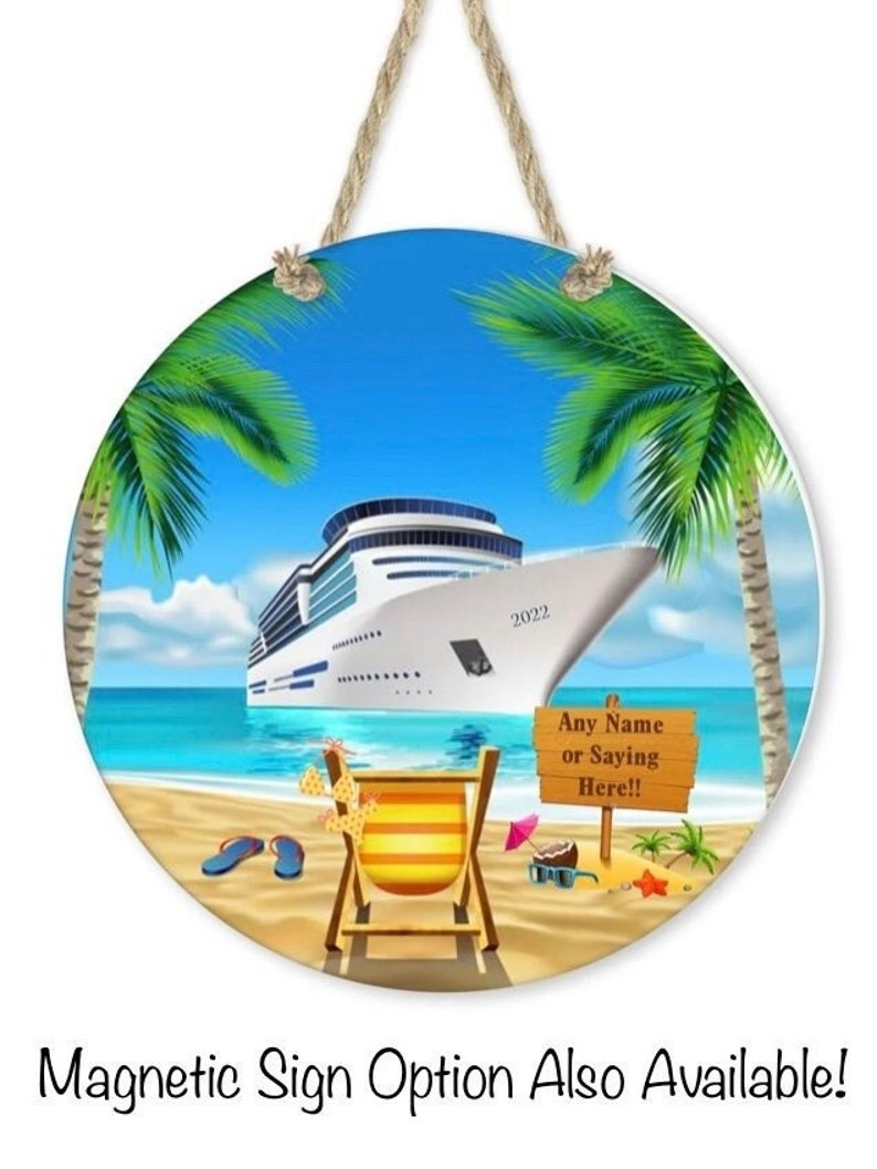 Cruise Ship Sign Cruise Ship Personalized Door Sign Cruise | Etsy