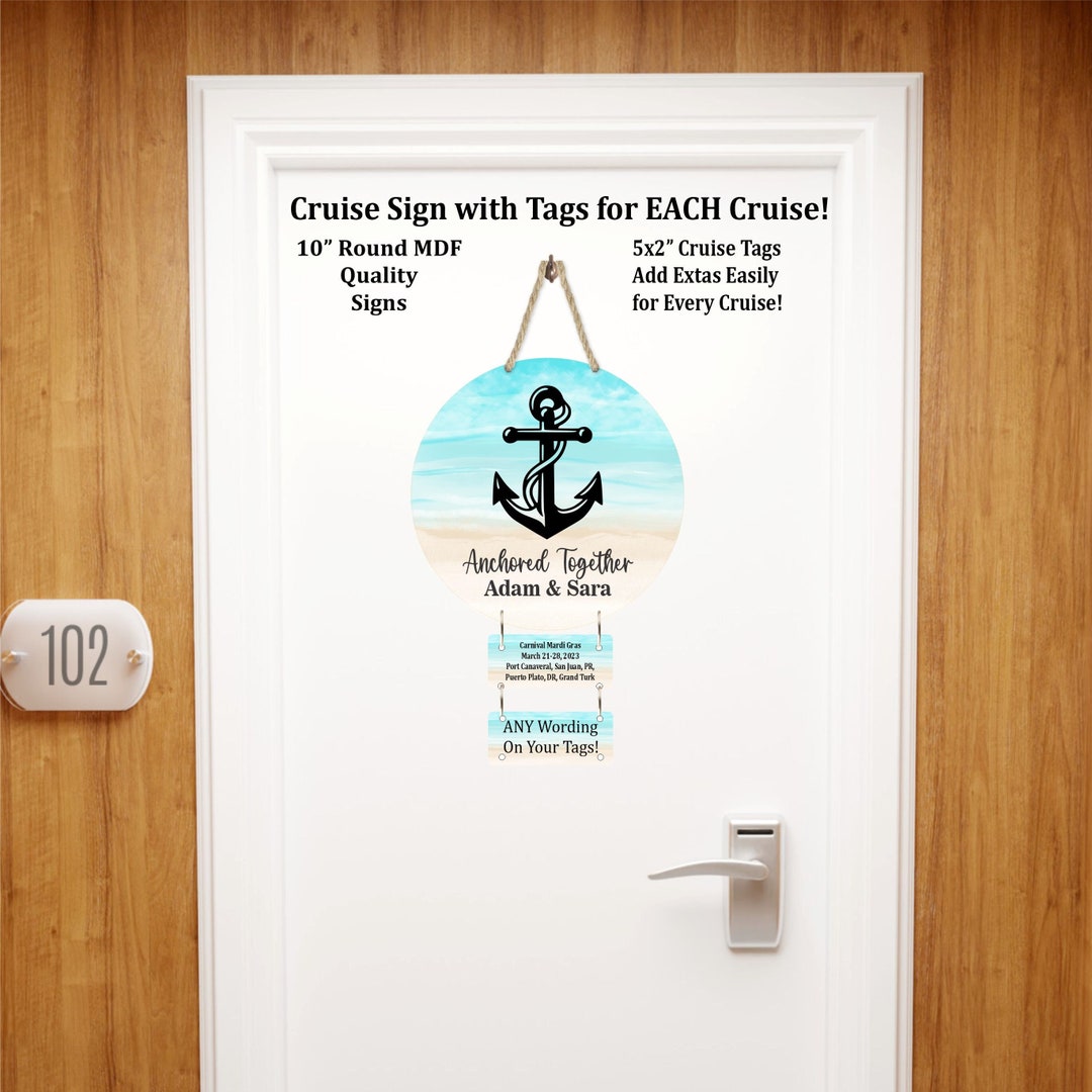 Cruise Ship Sign, Cruise Door Magnet, Anchor Cruise, Family Anchor ...