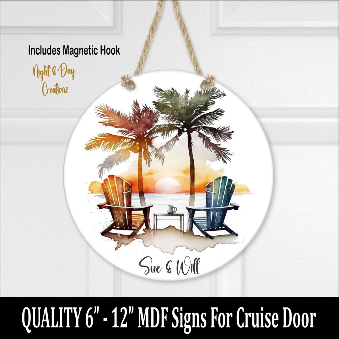 Cruise Door Sign, Cruise Door Magnet, Personalized Door Sign, Cruise ...