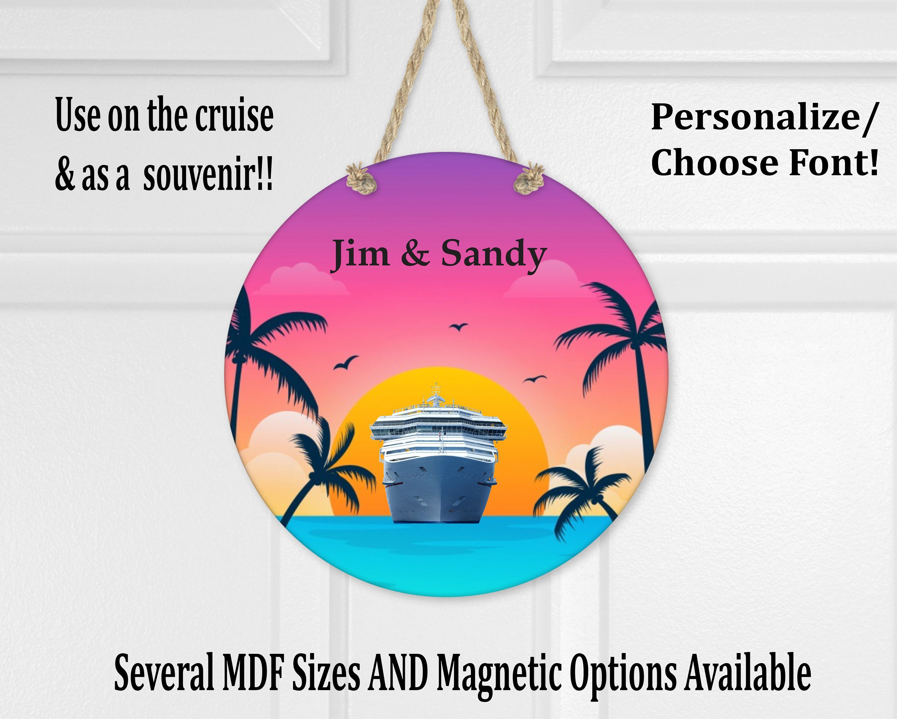 Cruise Ship Sign Cruise Ship Personalized Door Sign Cruise - Etsy