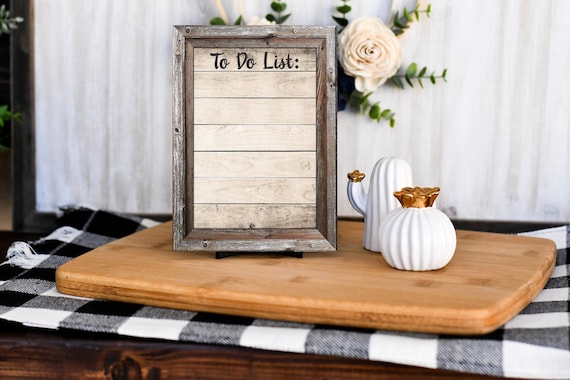 To Do Sign Rustic Sign Dry Erase Sign Farmhouse Decor Sign - Etsy