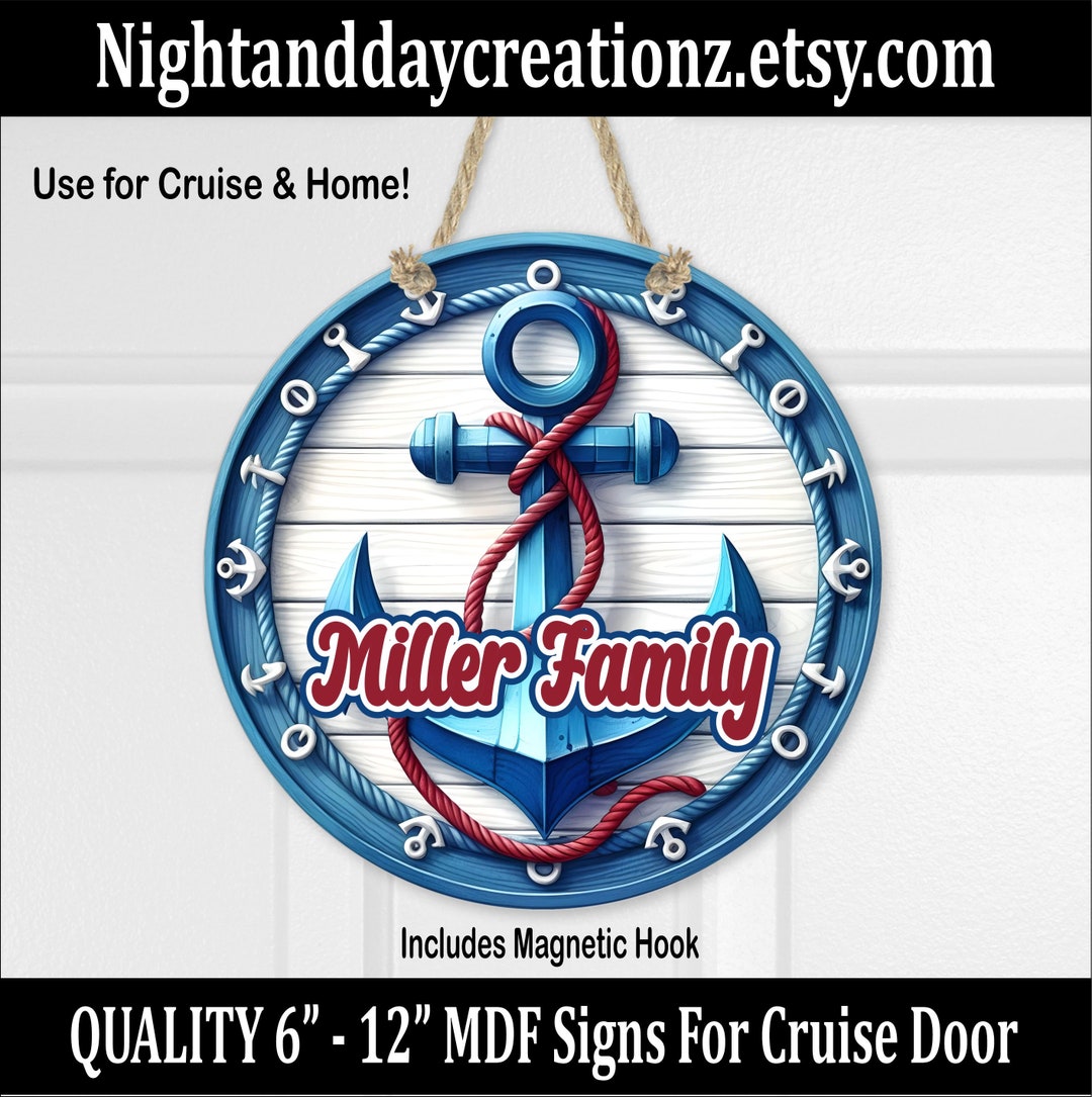 Cruise Sign, Anchor Cruise Sign, Cruise Sign, Cruise, Decorate Cabin ...
