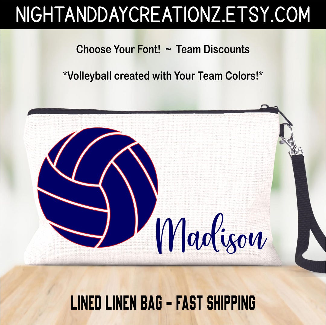 Volleyball Bag, Personalized Volleyball Bag, Personalized Wristlet ...