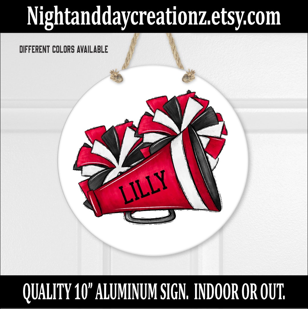 Cheer Sign, Cheerleader, Cheer Gifts, Cheer Coach, Door Sign, Cheer ...