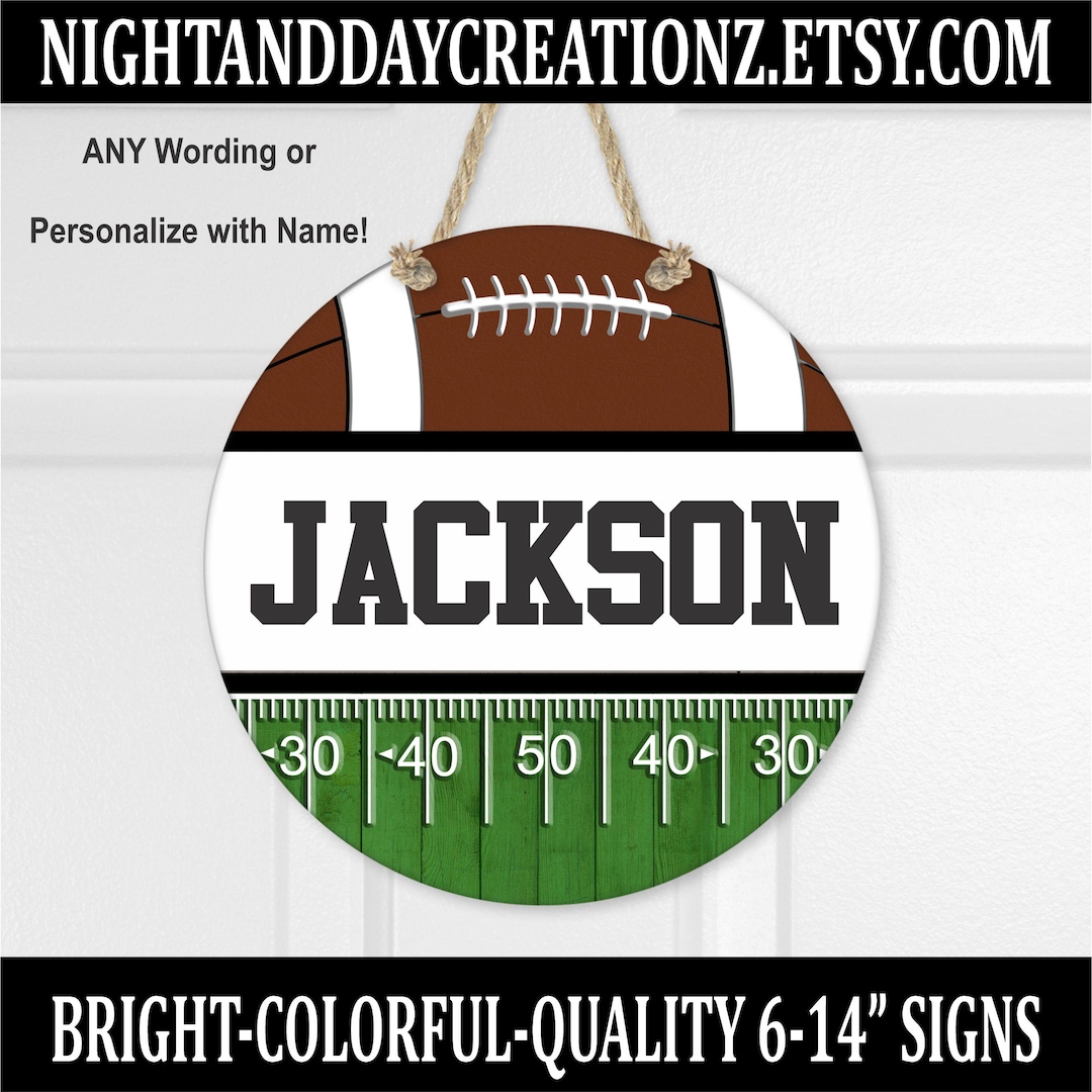 Football Sign, Football Coach, Football Team, Door Sign, Coach Gift ...