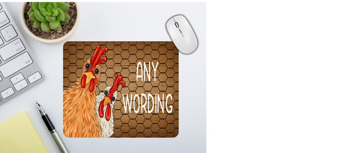 Chicken Mouse Pad, Personalized Mousepad, Mouse Pad, Gaming Pad ...