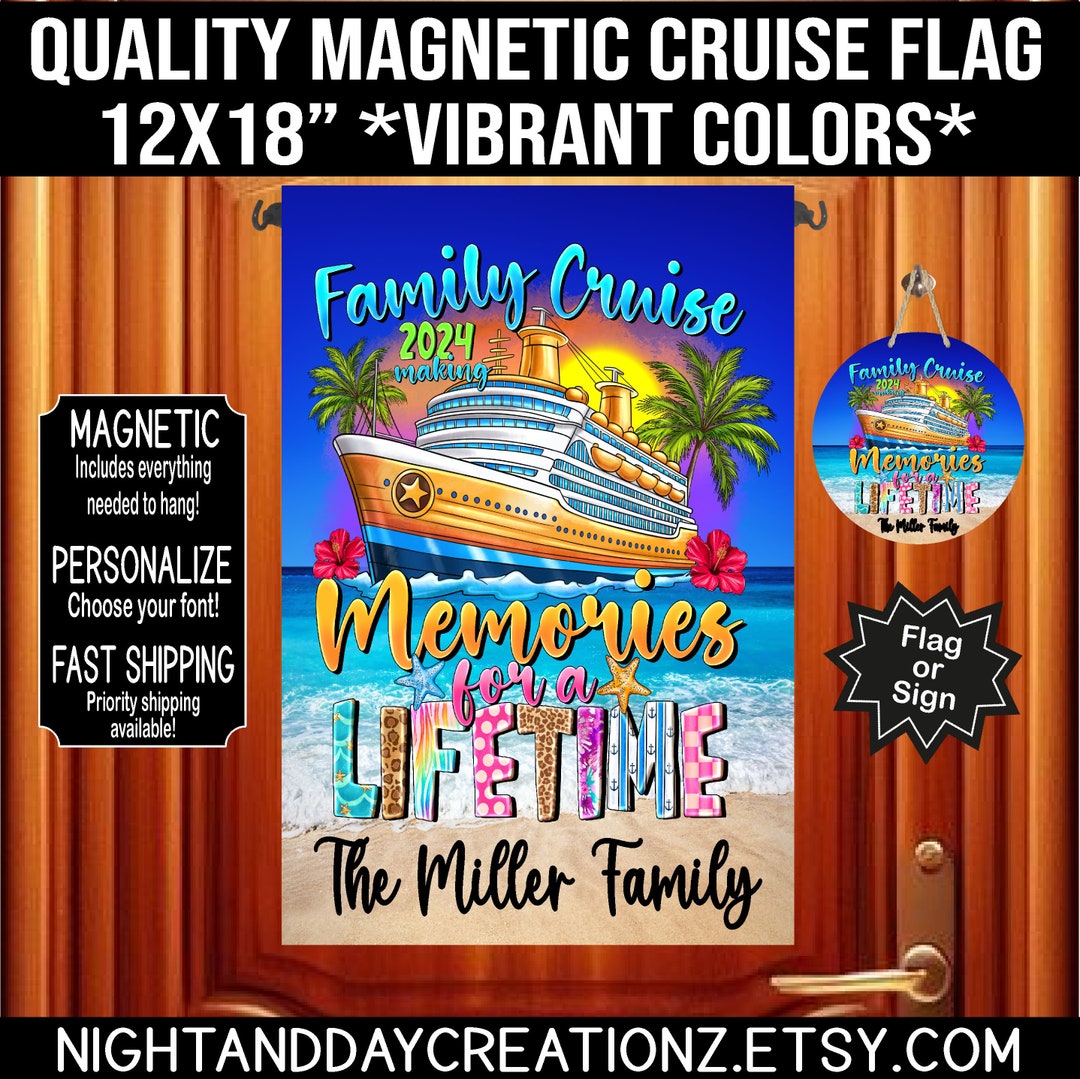 Family Cruise, Making Memories, Cruise Door Magnet, Cruise Sign, Cabin ...