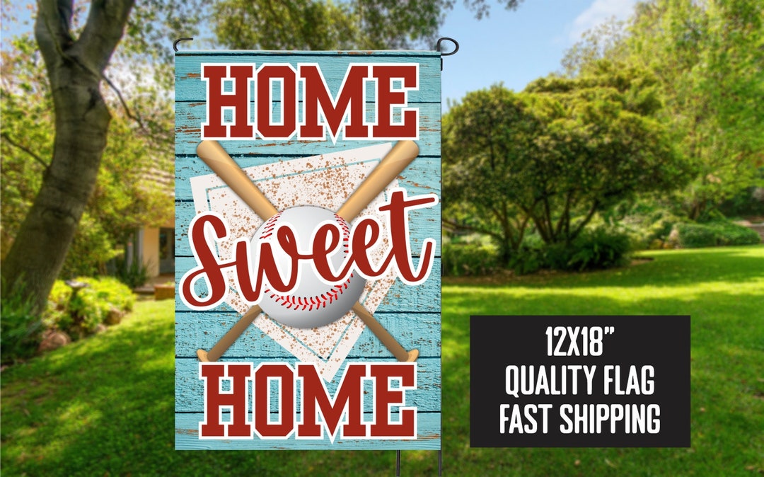 Personalized Baseball Garden Flag: Outdoor Decor (12x18) - Etsy