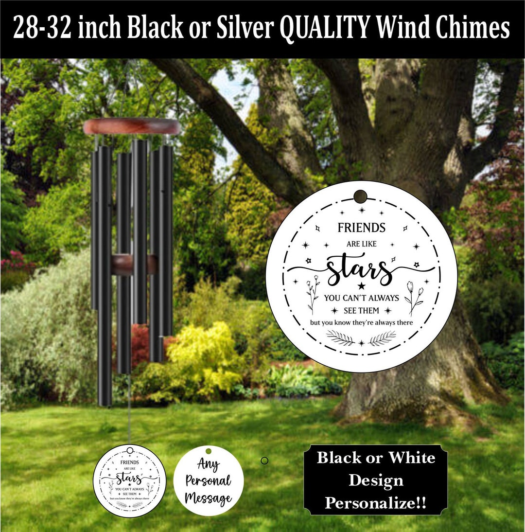 Friendship Wind Chime, Friends Like Stars Wind Chime, Friendship Gifts ...