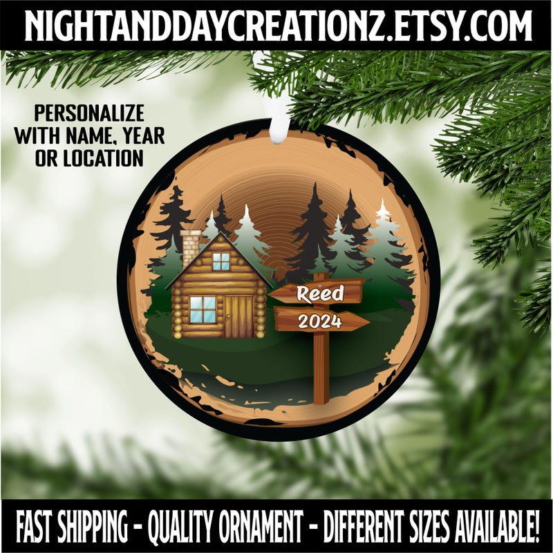 Log Cabin Ornament - Etsy