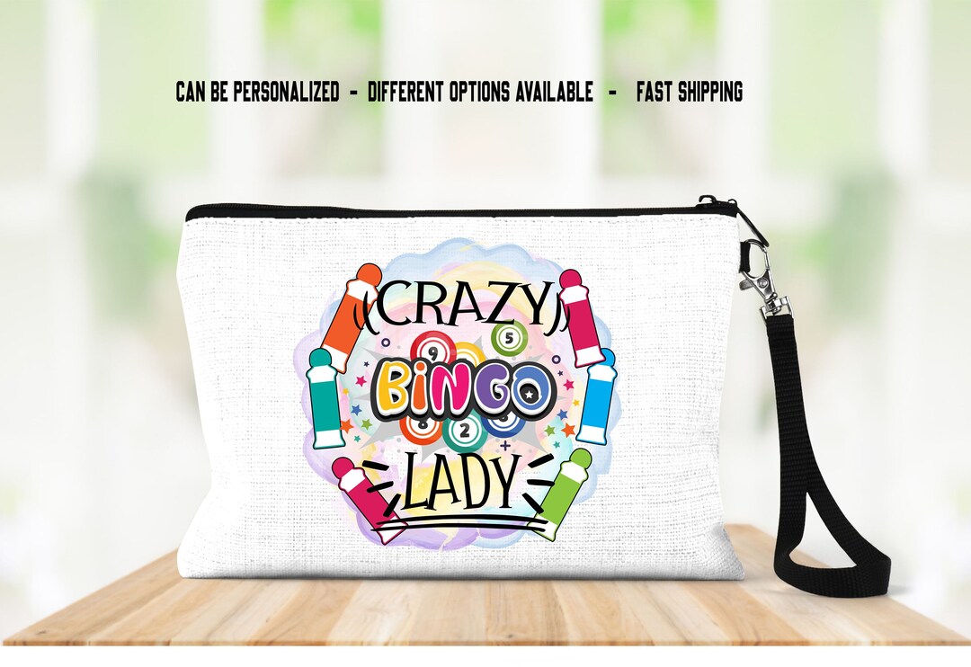 Bingo Bag, Bingo Personalized Bag, Personalized Wristlet, Bingo Dabber ...