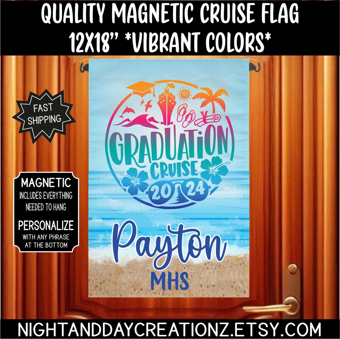 Graduation Cruise Door Magnet, Personalized Cruise Decoration, Cruising ...