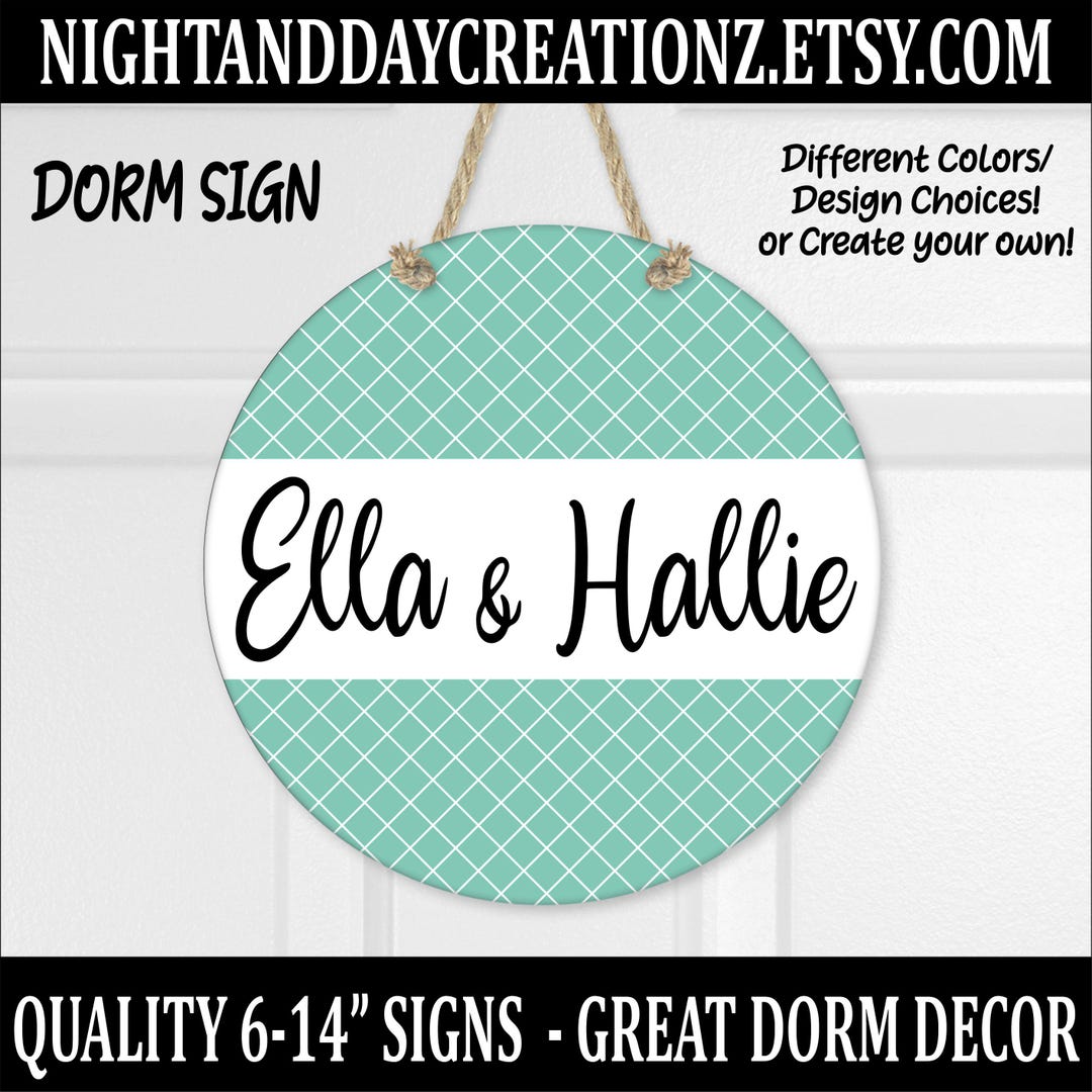 Dorm Sign, College Dorm Sign, Dorm Room, Dorm Decor, Girls Sign, Door ...