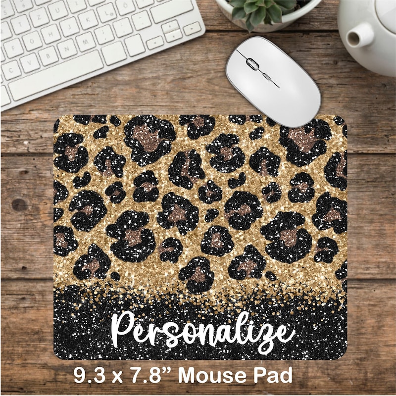 Glitter Leopard Desk - Etsy