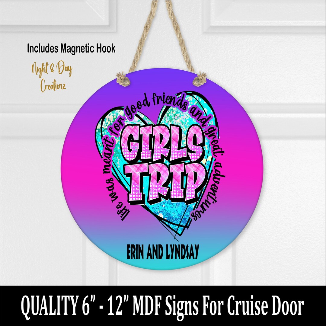 Girls Trip Cruise Sign, Cruise Ship Sign, Cruise Sign, Personalized ...