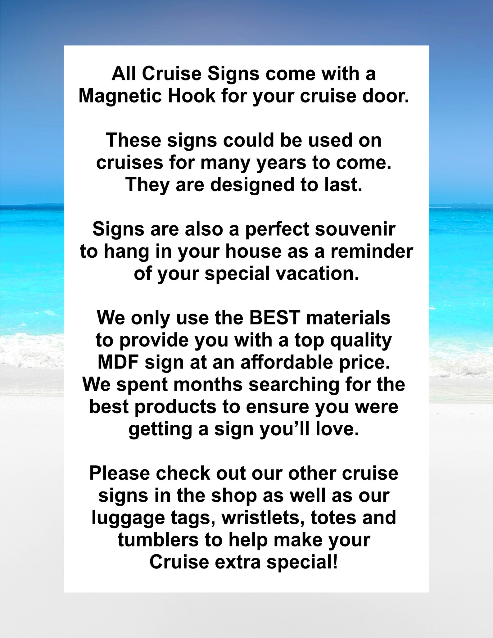 Personalized Cruise Door Sign: Tropical Vacation Decor - Etsy