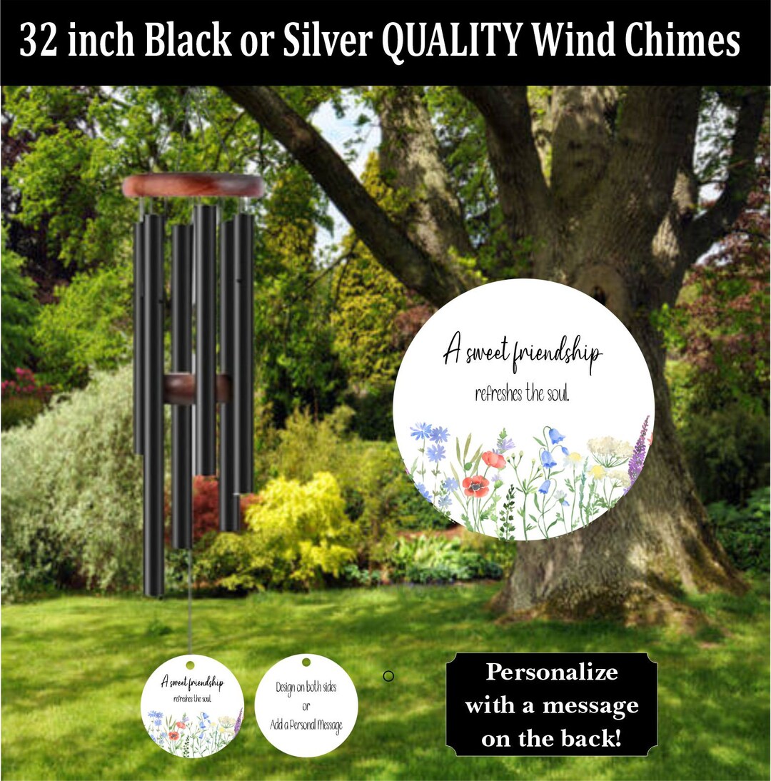 Friendship Wind Chime, Sweet Friendship Wind Chime, Friendship Gifts ...
