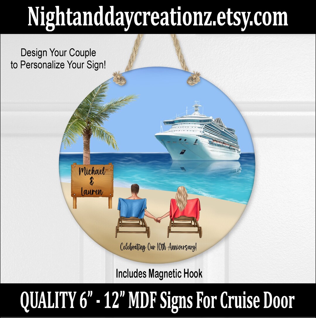 Cruise Ship Sign, Cruise Ship Personalized Door Sign, Cruise Trip Sign ...