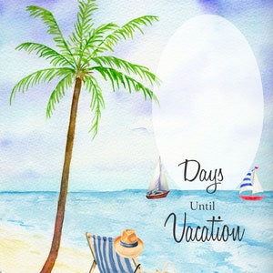 Vacation Countdown Sign, Dry Erase Sign, Vacation, Days Until Vacation ...