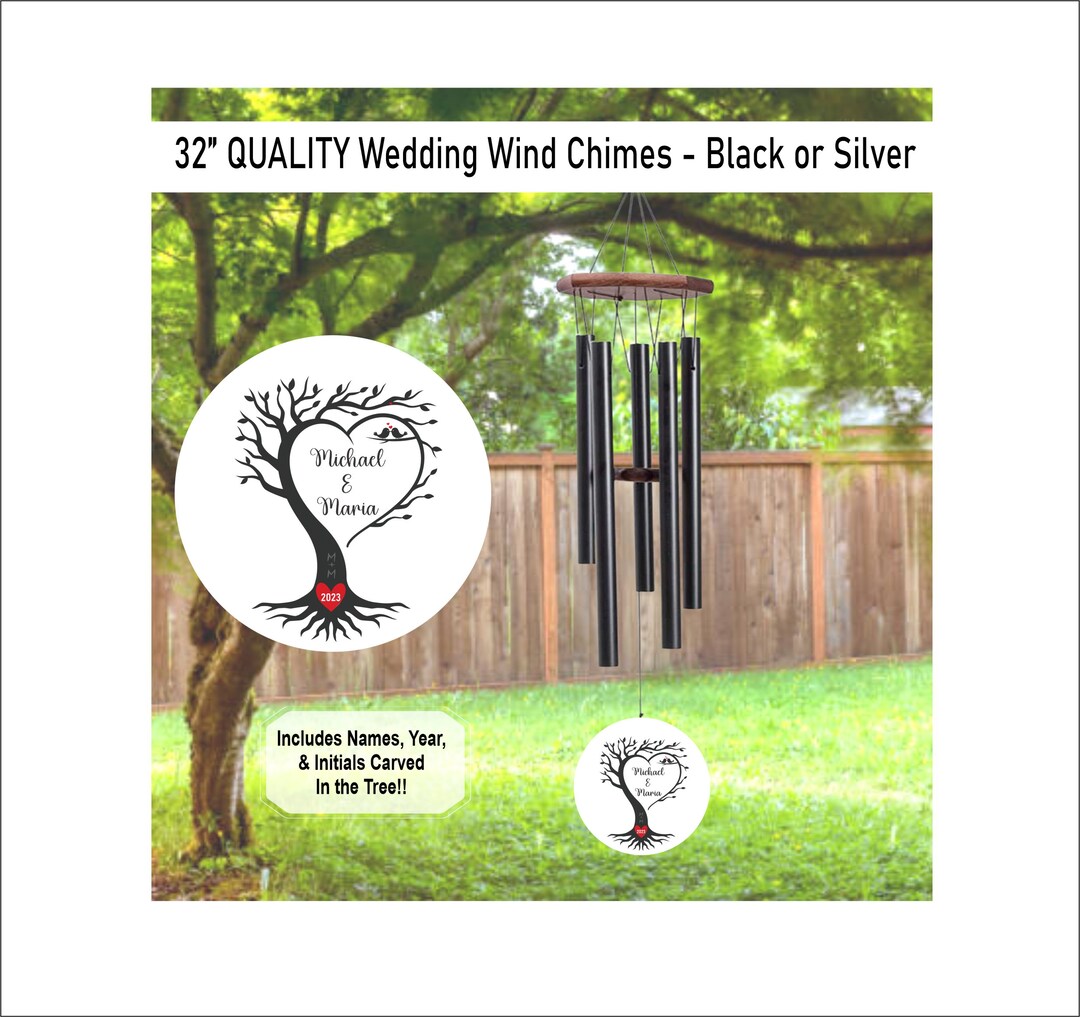 Wedding Wind Chime, Anniversary Wind Chime, Gift, Wind Chimes, Wedding ...