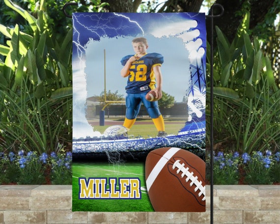 Personalized Football Player Flag Kidsfootball Flag Football - Etsy