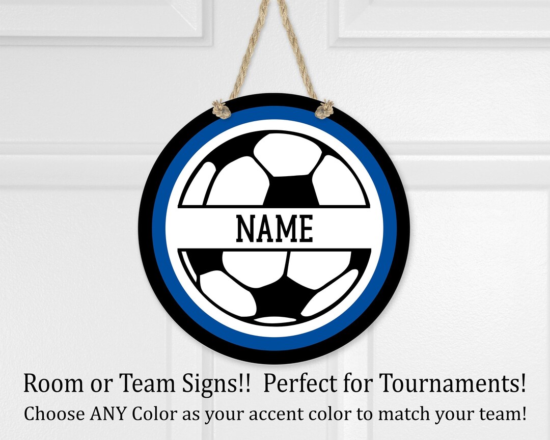 Soccer Sign, Team Personalized Soccer Sign, Tournament Signs, Sports ...