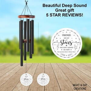 Friendship Wind Chime, Friends Like Stars Wind Chime, Friendship Gifts ...