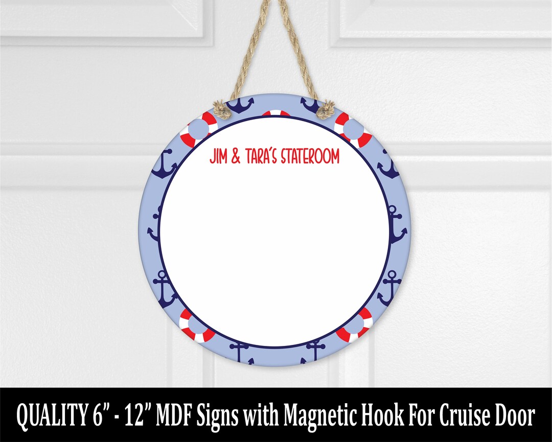 Cruise Door Dry Erase Sign Cruise Ship Sign Personalized - Etsy