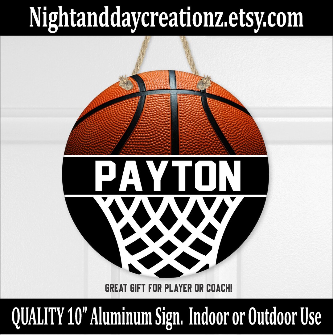 Basketball Sign, Basketball Door Sign, Sports Decoration, Sports Signs ...