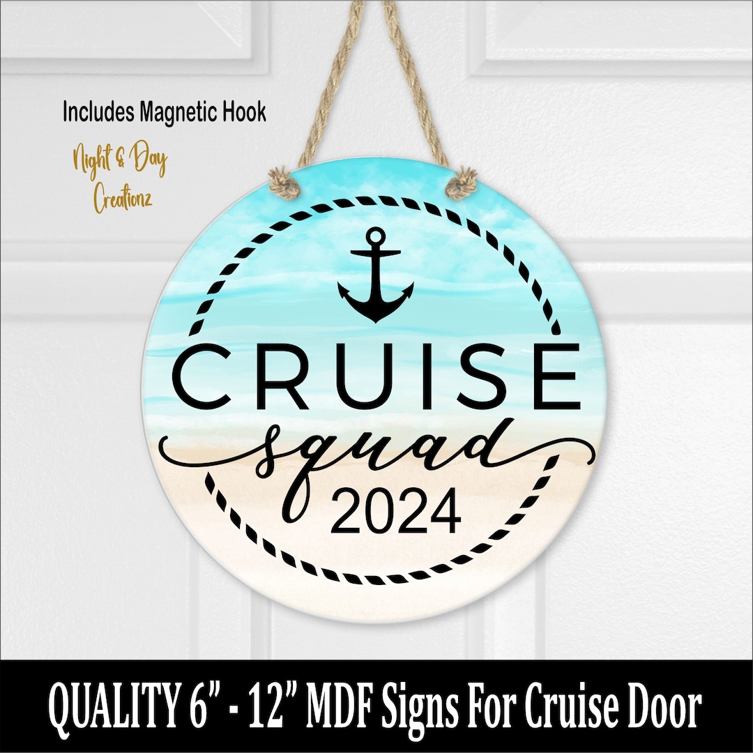 Cruise Ship Sign, Cruise Squad Personalized Sign, Cruise Trip Sign ...