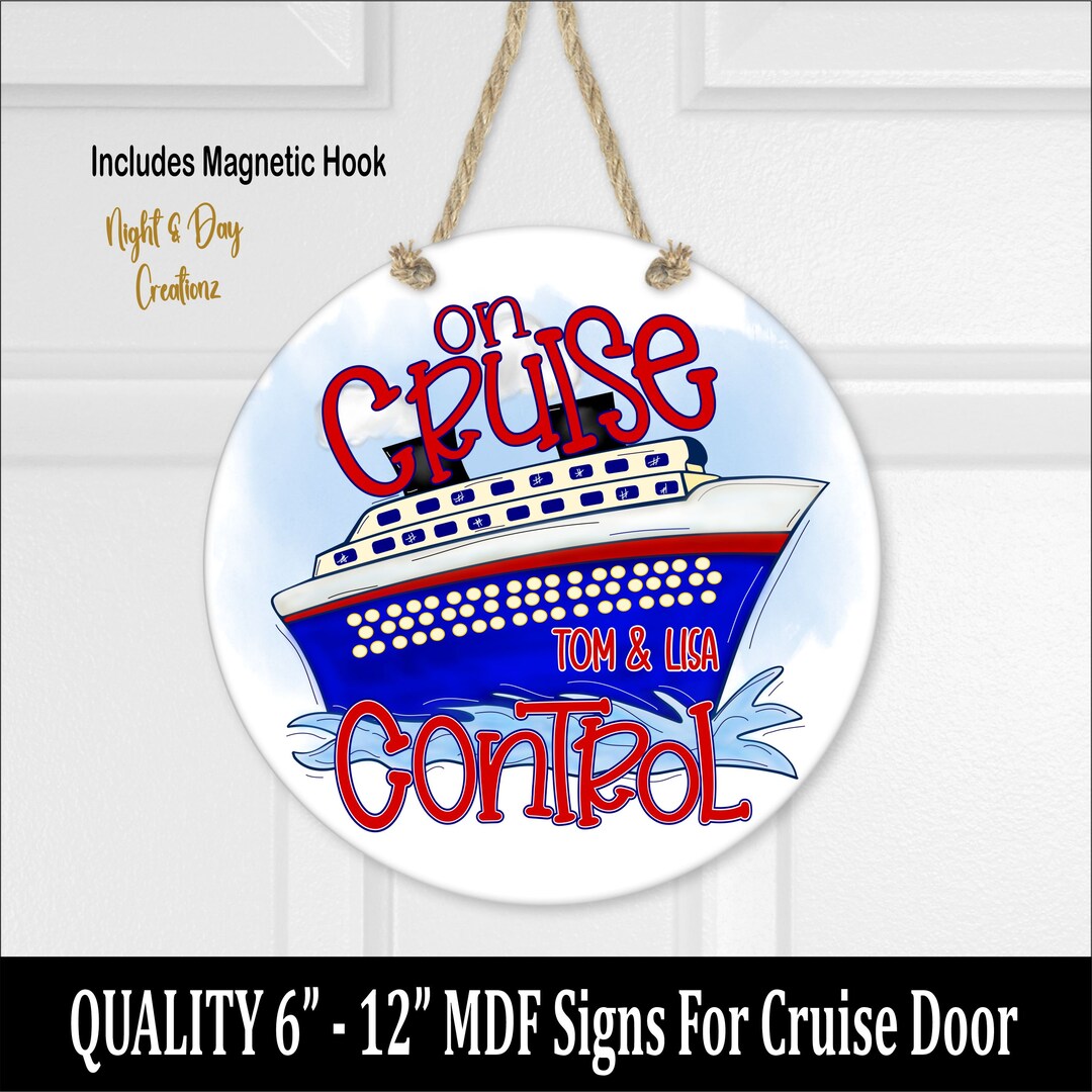 Cruise Control Door Sign, Cruise Door Decoration, Personalized Door ...