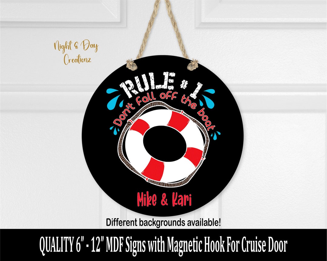Rule 1 Cruise Ship Sign Cruise Ship Personalized Door Sign - Etsy