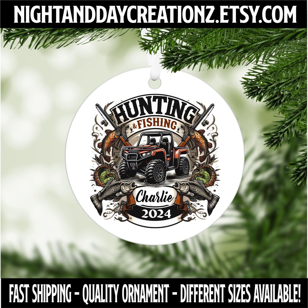 Hunting Ornament, Fishing Ornament, Hunter Ornament, Kids Hunting ...