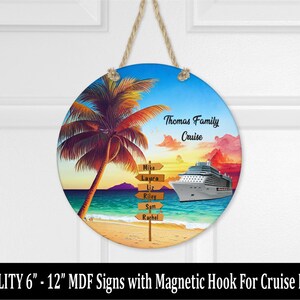 Cruise Ship Sign Family Cruise Ship Personalized Door Sign - Etsy
