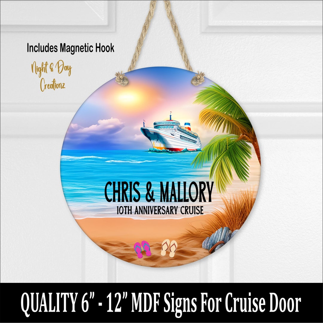 Personalized Cruise Door Sign: Tropical Cruise Ship Decor - Etsy