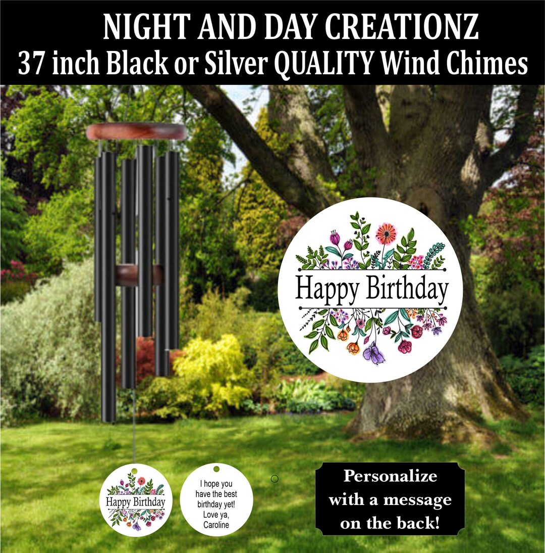 Birthday Wind Chimes, Friend Gift, Wind Chimes, Bestie - Etsy