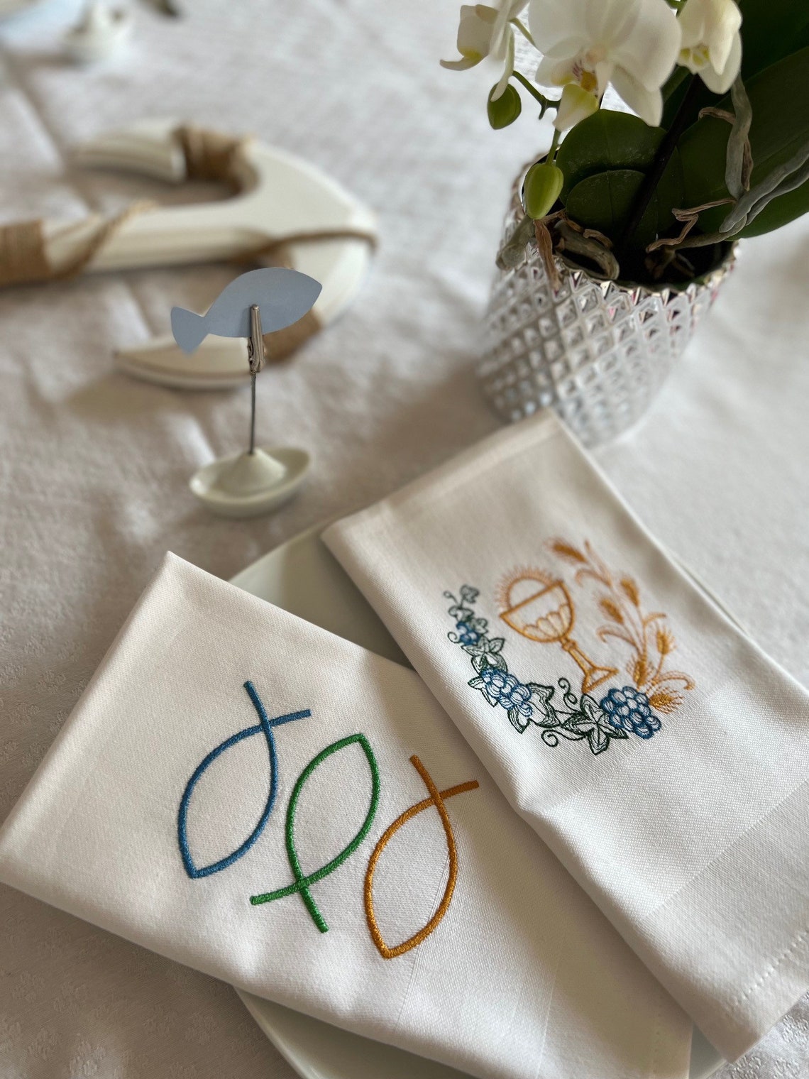 Cloth Napkins 40 X 40 Cm Communion Baptism Confirmation Cotton ...