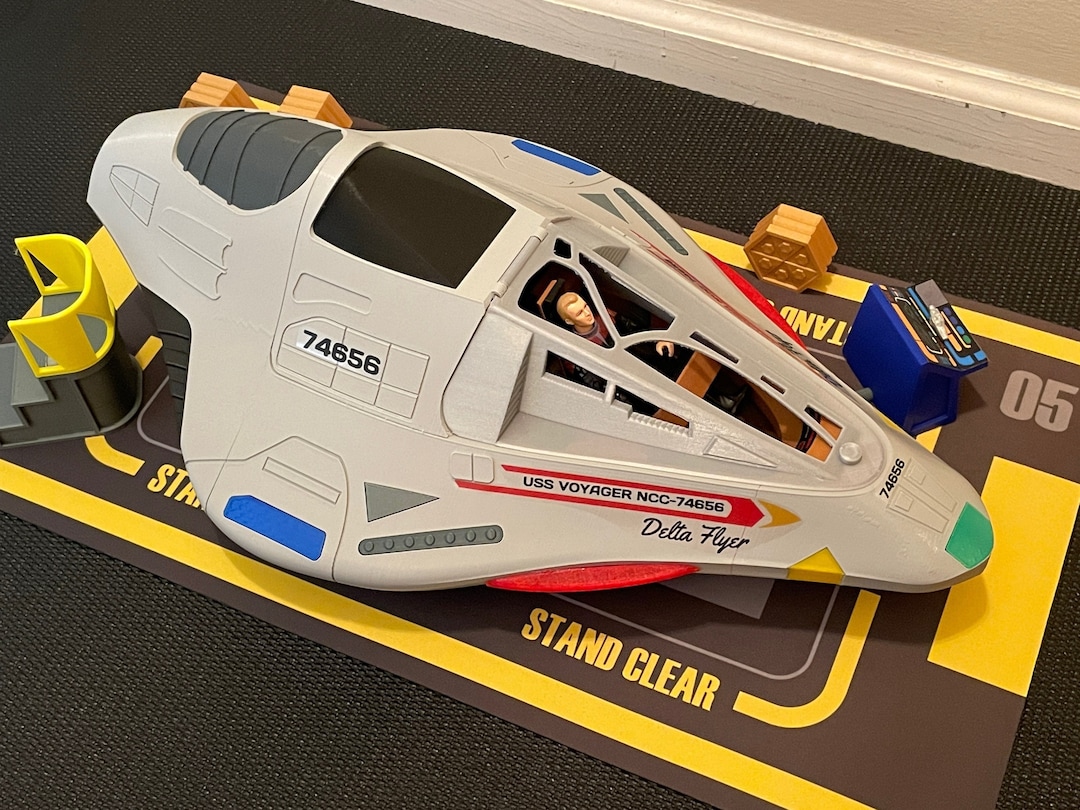 Star Trek Voyager Delta Flyer 3D Printed Playset. Fits (3) 5" Figures ...